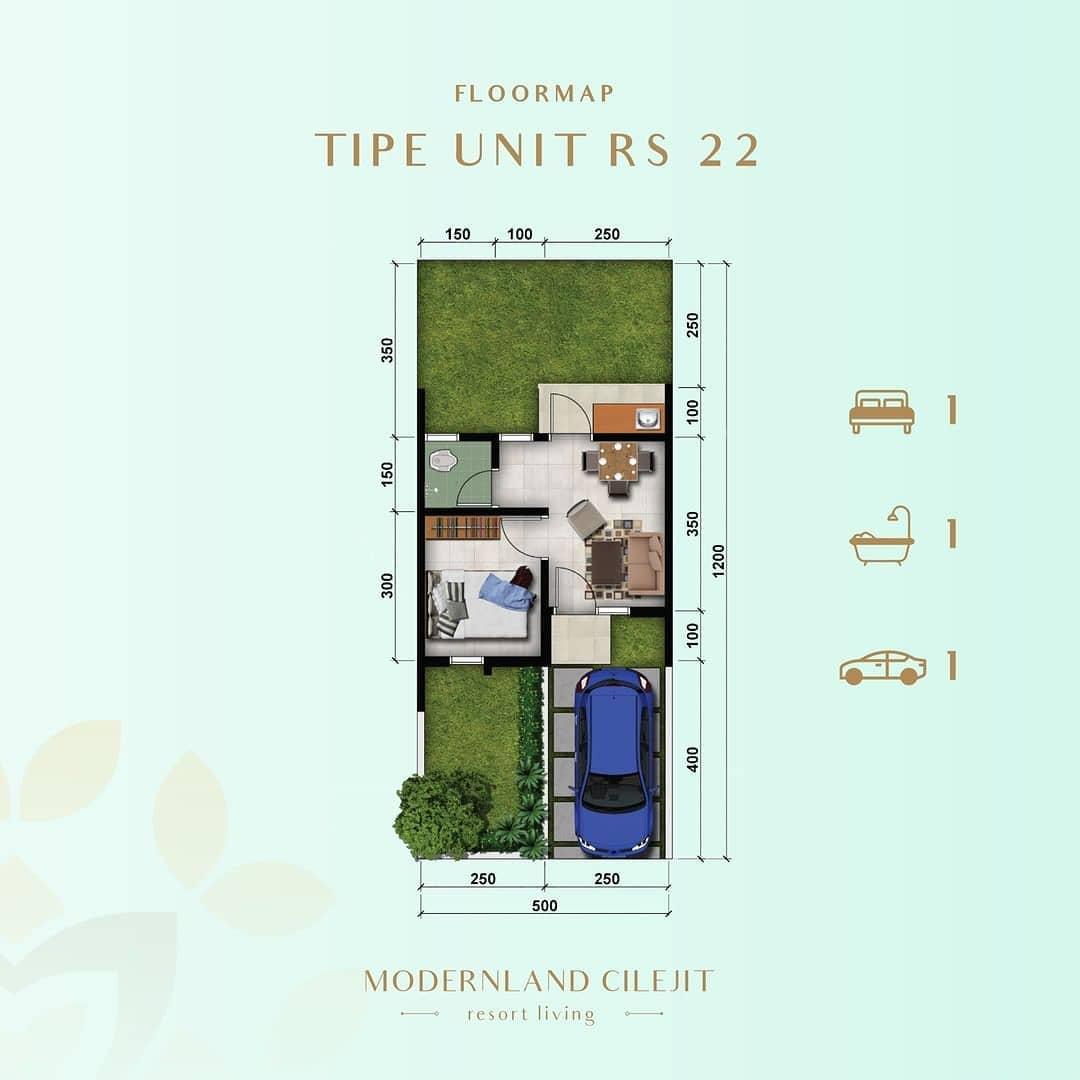 Rumah Subsidi Tipe RS 22/60 - Official Modernland Cilejit | Perumahan ...